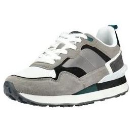 Sneaker Bullboxer "Bullboxer Sneaker Leder", Herren, Gr. 42, grau (hellgrau), Leder, Schuhe Sneaker