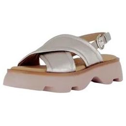 Riemchensandale Gabor COMFORT "Gabor Comfort Sandalen Leder", Damen, Gr. 42, rosa (rose, gold), Leder, Schuhe Riemchensandale