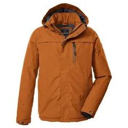 Funktionsjacke "GW 39 MN JCKT", Herren, Gr. L, rostbraun, Obermaterial: 88% Polyester, 12% Baumwolle;Futter: 100% Polyester;F&uuml;llung: 100% Polyester, G.I.G.A. DX BY KILLTEC, Jacken Funktionsjacke, Wasserdichte, atmungsaktive Winterjacke mit verstellbarer Kapuze