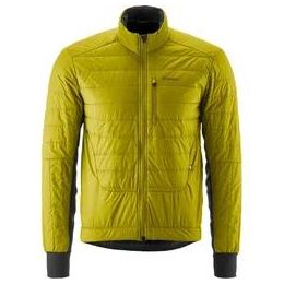Fahrradjacke Gonso "Trail Jacket Primaloft M", Herren, Gr. 4XL, gelb (dunkelgelb), 100% Polyester, hoch geschlossener Ausschnitt, Jacken Fahrradjacke, Herren Radjacke, warme und atmungsaktive Primaloft-Jacke