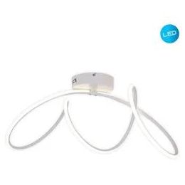 N&auml;ve N&Auml;VE LED Deckenleuchte "Odrive", wei&szlig;, 1, H: 30cm, 1 Stk., Leuchten, schleifen&auml;hnlich geschwungene Leuchtstreifen, wei&szlig;, L: 67cm, H: 30cm, LED Deckenleuchte