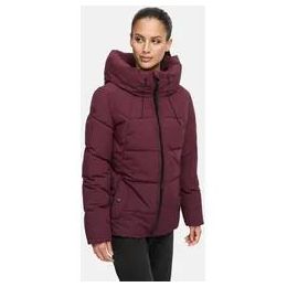 Winterjacke Marikoo "Kuscheltatze", Damen, Gr. M, wine, Obermaterial: 100% Polyester; Futter: 100% Polyester; Wattierung: 100% Polyester; &Auml;rmelfutter: 100% Polyester, Jacken Winterjacke, mit w&auml;rmendem Innenfutter und extra hohem Kragen