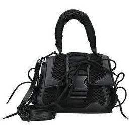 Henkeltasche Steve Madden "Steve Madden Taschen Lederimitat/Textil", Damen, Gr. onesize, schwarz, Lederimitat, Taschen