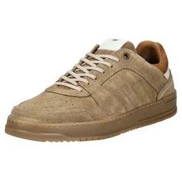 Sneaker Bullboxer "Bullboxer Sneaker Veloursleder", Herren, Gr. 43, beige (sand), Veloursleder, Schuhe Sneaker
