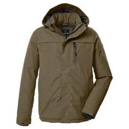 Funktionsjacke "GW 39 MN JCKT", Herren, Gr. XL, schlamm, Obermaterial: 88% Polyester, 12% Baumwolle;Futter: 100% Polyester;F&uuml;llung: 100% Polyester, G.I.G.A. DX BY KILLTEC, Jacken Funktionsjacke, Wasserdichte, atmungsaktive Winterjacke mit verstellbarer Kapuze