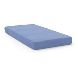 Bettlaken SETEX "Frottee", mittelblau, B:140cm L:200cm, Frottee, Obermaterial: 80% Baumwolle, 20% Polyester, Bettlaken, Bettlaken, kuschelig weiches Qualit&auml;ts-Spannbetttuch mit elastischem Gummizug