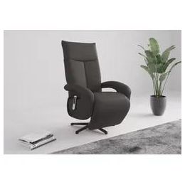 Sit & More TV-Sessel SIT & MORE "Amica, inkl. Kopfteilverstellung & Drehfunktion", braun (mocca), B:74cm H:112cm T:82cm, Sessel, wahlweise mit 2 Motoren, Akku und Aufstehhilfe