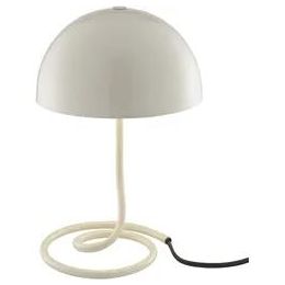 OTTO HOME Tischleuchte "Charlett Pilz Lampe", grau (hellgrau beige), &Oslash; 20cm H: 31cm, 1 Stk., Leuchten, Tischlampe, &Oslash; 20 cm, H&ouml;he 31 cm, Metall, Spiralfu&szlig;, Pilzleuchte, G9, Tischleuchte