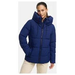 Winterjacke Marikoo "Kuscheltatze", Damen, Gr. M, navy, Obermaterial: 100% Polyester; Futter: 100% Polyester; Wattierung: 100% Polyester; &Auml;rmelfutter: 100% Polyester, Jacken Winterjacke, mit w&auml;rmendem Innenfutter und extra hohem Kragen