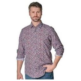 Langarmhemd Casamoda "Casamoda Freizeithemd Print", Herren, Gr. XXL, Normalgr&ouml;&szlig;en, rot, 100% Baumwolle, bedruckt, l&auml;ssig geschnitten, Hemden