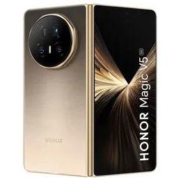 Honor Smartphone "Magic V5", Energieeffizienz: B (A-G), gold (dawn gold), 512 GB, Mobiltelefone