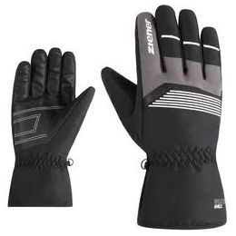 Skihandschuhe Ziener "GEVIN-Z glove man", Herren, Gr. 8, schwarz.wei&szlig;, Obermaterial: 100% Polyester; Innenseite: 100% Polyester; Futter: 100% Polyester; Wattierung: 100% Polyester, Handschuhe