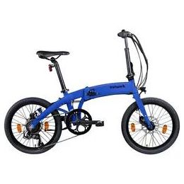 E-Bike Tretwerk "Akimbo Plus" Gr. 32, blau, Elektrofahrr&auml;der, 32cm, 20 Zoll (50,80cm), Pedelec, Elektrofahrrad f&uuml;r Damen und Herren