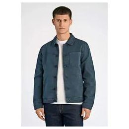 Hemdjacke LINDBERGH "Hemdjacke Relaxed Fit", Herren, Gr. M, blau (navy), Obermaterial: 98% Baumwolle, 2% Elasthan, unifarben, l&auml;ssig geschnitten, Jacken