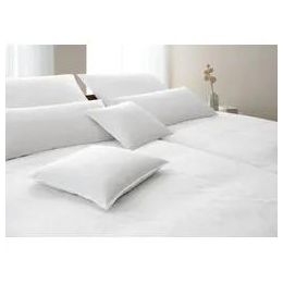 Bettw&auml;sche Elegante "Delight", wei&szlig;, B/L: 135cm x 200cm, 1 Stk., 1 Stk., Jacquard-Satin, B/L: 80cm x 80cm, 2 Stk., Jacquard-Satin, Obermaterial: 100% Baumwolle, Bettw&auml;sche, Bettw&auml;sche, angenehmes Hautgef&uuml;hl