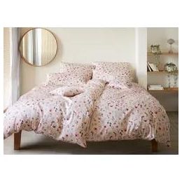 Bettw&auml;sche Elegante "Sorbet", ros&eacute;, B/L: 135cm x 200cm, 1 Stk., 1 Stk., Mako-Satin, B/L: 80cm x 80cm, 2 Stk., Mako-Satin, Obermaterial: 100% Baumwolle, Bettw&auml;sche, Bettw&auml;sche, angenehmes Hautgef&uuml;hl