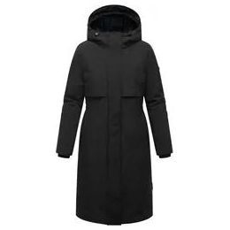 Wintermantel Navahoo "Eismelodie 14", Damen, Gr. XXL (44), schwarz, Obermaterial: 100% Polyester. Innenfutter: 100% Polyester. Wattierung: 100% Polyester. &Auml;rmelfutter: 100% Polyester, figurumspielend ca. Mitte Knie, hoch geschlossener Ausschnitt, &Auml;rmel ohne &Auml;rmelschlitz Rippb&uuml;ndchen, M&auml;ntel Wintermantel, Winter Parka mit Kapuze