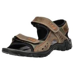Sandale Rohde "Rohde Sandalen Nubukleder", Herren, Gr. 40, braun (mocca), Nubukleder, Schuhe Sandale