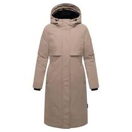 Wintermantel Navahoo "Eismelodie 14", Damen, Gr. S (36), beige (taupe), Obermaterial: 100% Polyester. Innenfutter: 100% Polyester. Wattierung: 100% Polyester. &Auml;rmelfutter: 100% Polyester, figurumspielend ca. Mitte Knie, hoch geschlossener Ausschnitt, &Auml;rmel ohne &Auml;rmelschlitz Rippb&uuml;ndchen, M&auml;ntel Wintermantel, Winter Parka mit Kapuze