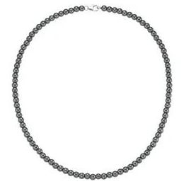 Silberkette Smart Jewel "mit Edelsteinen oder Perlen, Silber 925", grau, Halsketten, Damen, 45cm, Silber 925 (Sterlingsilber), Silberkette