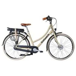 E-Bike Tretwerk "Aurora" Gr. 50, beige (natur), Elektrofahrr&auml;der, 50cm, 28 Zoll (71,12cm), Pedelec, Elektrofahrrad f&uuml;r Damen und Herren