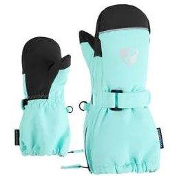 F&auml;ustlinge Ziener "LANUPO-Z AS MITTEN glove", Baby, Gr. 1, radiant lagoon, Obermaterial: 100% Polyester. Innenseite: 100% Polyester. Futter: 100% Polyester. Wattierung: 100% Polyester, Handschuhe F&auml;ustlinge
