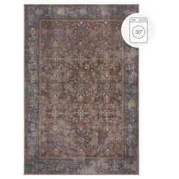 Teppich FLAIR RUGS "Cyra", rot, B:190cm H:4mm L:290cm, Polyester, Teppiche, Teppich, traditioneller Teppich, kurzflor, waschbar, Wohnzimmer, Schlafzimmer