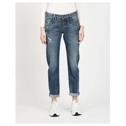Relax-fit-Jeans Gang "Gang Jeans Relaxed Fit 94GERDA", Damen, Gr. 28, blau (denim blau), Denim/Jeans, 90% Baumwolle, 2% Elasthan, 8% Polyester, Jeans