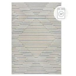 Teppich FLAIR RUGS "Clementine", bunt, B:155cm H:4mm L:230cm, Kunstfaser, Teppiche, Teppich, kurzflor, waschbar, Wohnzimmer, Schlafzimmer