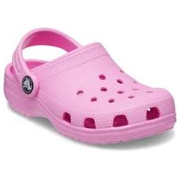 Clog Crocs "Classic Clog T", M&auml;dchen, Gr. 24, rosa (pink), CrosliteTM, Schuhe Clog, Badeschuh, Sandale, Sommerschuh mit Fersenriemchen