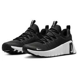 Trainingsschuh Nike "W FREE METCON 6", Damen, Gr. 40,5, schwarz, wei&szlig;, Synthetik, Textil, Schuhe