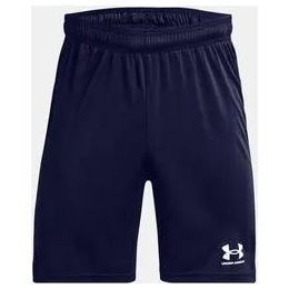 Shorts Under Armour "UA M CHALLENGER CORE SHORT", Herren, Gr. L, N-Gr, wei&szlig; (midnight navy,, wei&szlig;), Obermaterial: 100% Polyester, Hosen Shorts, sportlicher Stil, f&uuml;r vielseitige Aktivit&auml;ten, leichtes Material