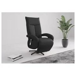 Sit & More TV-Sessel SIT & MORE "Amica, inkl. Kopfteilverstellung & Drehfunktion", schwarz, B:74cm H:112cm T:82cm, Sessel, wahlweise mit 2 Motoren, Akku und Aufstehhilfe