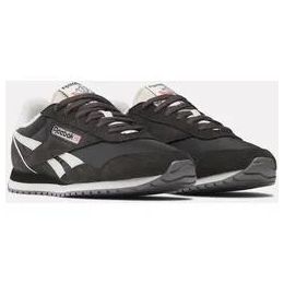 Sneaker Reebok CLASSIC "CLASSIC AZ", Damen, Gr. 40, schwarz (washed schwarz, washed schwarz, chalk), Leder, Synthetik, Textil, Schuhe Sneaker