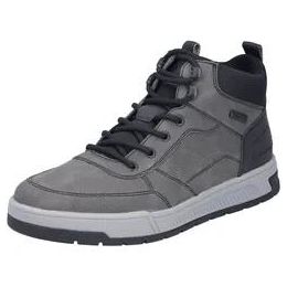 Sneaker Rieker "Rieker Sneaker Lederimitat", Herren, Gr. 41, schwarz (grau, schwarz), Lederimitat, Schuhe Sneaker