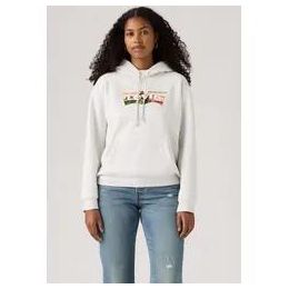 Levi's Hoodie LEVI'S, Damen, Gr. M (38), hoodie heritage ad b, Sweatware, Obermaterial: 58% Baumwolle, 42% Polyester, regular fit taillenbedeckt, ohne Ausschnitt, B&uuml;ndchen, Sweatshirts Hoodie, mit Kapuze