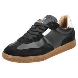 Plateausneaker Steve Madden "Steve Madden Sneaker Leder", Damen, Gr. 41, schwarz, Leder, Schuhe Plateausneaker
