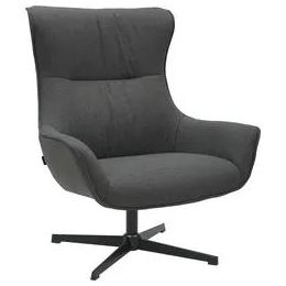 Ohrensessel Inosign "FORNEY, Relax-Sessel, TV-Sessel, Lounge-Sessel", grau (dunkelgrau), B:86cm H:103cm T:82cm, Metallgestell, Holzrahmen, Komfortschaum, Bezug, Sessel, Ohrensessel, 360 drehbar