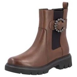 Stiefelette Remonte "Remonte Stiefelette Leder/Textil", Damen, Gr. 37, chestnut, Leder, Textil, Schuhe Stiefelette