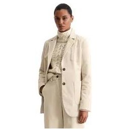 Marc O'Polo Longblazer MARC O'POLO "aus reiner Organic Cotton", Damen, Gr. 34, beige (light oat), Cord, Obermaterial: 100% Baumwolle; Futter: 95% Polyester, 5% Elasthan, unifarben, figurbetont normal, Blazer Longblazer