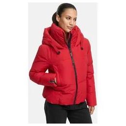 Winterjacke Marikoo "Ninikaa", Damen, Gr. M, deep rot, Obermaterial: 100% Polyester; Futter: 100% Polyester; Wattierung: 100% Polyester; &Auml;rmelfutter: 100% Polyester, Jacken Winterjacke, kurze Winterjacke mit extra hohem Windschutzkragen