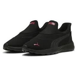Walkingschuh Puma "SOFTRIDE COSMIC SLIPTECH", Damen, Gr. 44,5, Puma schwarz, Puma schwarz, Puma rot, Textil, unifarben, Schuhe Walkingschuh, mit profiliertem Laufsohlenprofil, mit Schlupfeinstieg, aus Textil