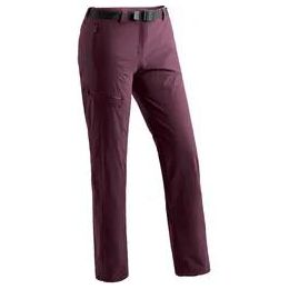 Outdoorhose Maier Sports "Lulaka Winter", Damen, Gr. 36, Normalgr&ouml;&szlig;en, purpurviolett, 90% Polyamid, 10% Elasthan, Hosen Outdoorhose, Damen Winter Wanderhose, Funktionshose mit Netzinnenfutter
