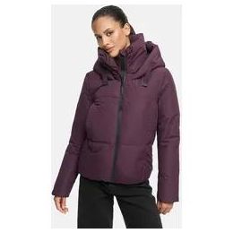 Winterjacke Marikoo "Ninikaa", Damen, Gr. S, dusty plum, Obermaterial: 100% Polyester; Futter: 100% Polyester; Wattierung: 100% Polyester; &Auml;rmelfutter: 100% Polyester, Jacken Winterjacke, kurze Winterjacke mit extra hohem Windschutzkragen