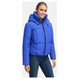 Winterjacke Marikoo "Ninikaa", Damen, Gr. S, blau (galaxy blau), Obermaterial: 100% Polyester; Futter: 100% Polyester; Wattierung: 100% Polyester; &Auml;rmelfutter: 100% Polyester, Jacken Winterjacke, kurze Winterjacke mit extra hohem Windschutzkragen