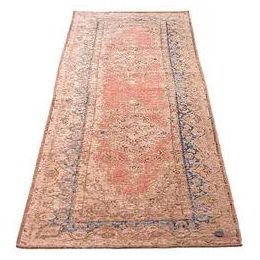 Teppich Tom Tailor HOME "Funky Orient Keshan", rosa (ros&eacute;), B:75cm H:5mm L:290cm, Baumwolle, Kunstfaser, Teppiche, Teppich, Kurzflor, Orient-Optik, Vintage Design, mit Bord&uuml;re, auch als L&auml;ufer