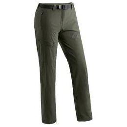 Outdoorhose Maier Sports "Lulaka Winter", Damen, Gr. 48, Normalgr&ouml;&szlig;en, gr&uuml;n (tannengr&uuml;n), 90% Polyamid, 10% Elasthan, Hosen Outdoorhose, Damen Winter Wanderhose, Funktionshose mit Netzinnenfutter