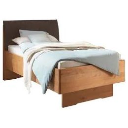 Holzbett Wiemann "Cardiff, Bettgestell, Bettrahmen, teilmassiv, mit Polsterkopfteil", erle teilmassiv, B:100cm L:220cm, Betten, Fu&szlig;teil aus Massivholz, verschiedene Gr&ouml;&szlig;en
