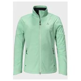 Sch&ouml;ffel Outdoorjacke SCH&Ouml;FFEL "Hiking Softshell Jk Style Fracon WMS", Damen, Gr. 42, gr&uuml;n (6305, gr&uuml;n), Oberstoff: Aussenseite: 100% Polyester, Innenseite: 100% Polyester; (Membran: Thermoplastisches Polyurethan); Oberstoff Besatz: 100% Polyester; Futter: 100% Polyester, regular fit, Jacken Outdoorjacke