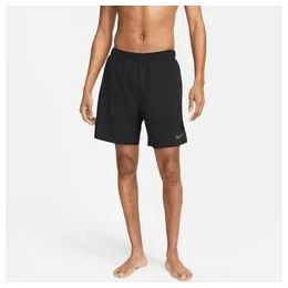 Laufshorts Nike "M NK DF CHALLENGER 72IN1 SHORT", Herren, Gr. S, N-Gr, schwarz (schwarz, schwarz, schwarz, reflective silv), Obermaterial: 100% Polyester, Hosen